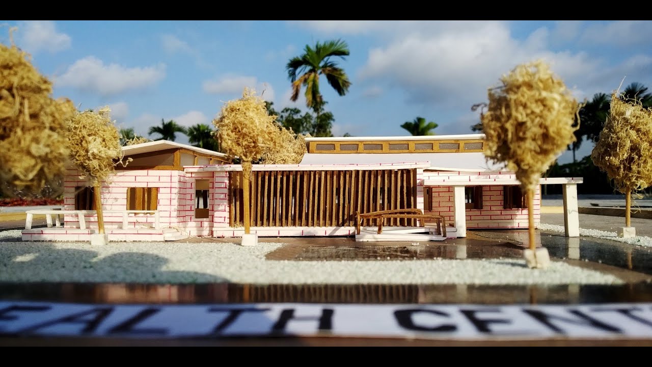 Modern Architectural Model of A Rural Health Care Center By Credible ...