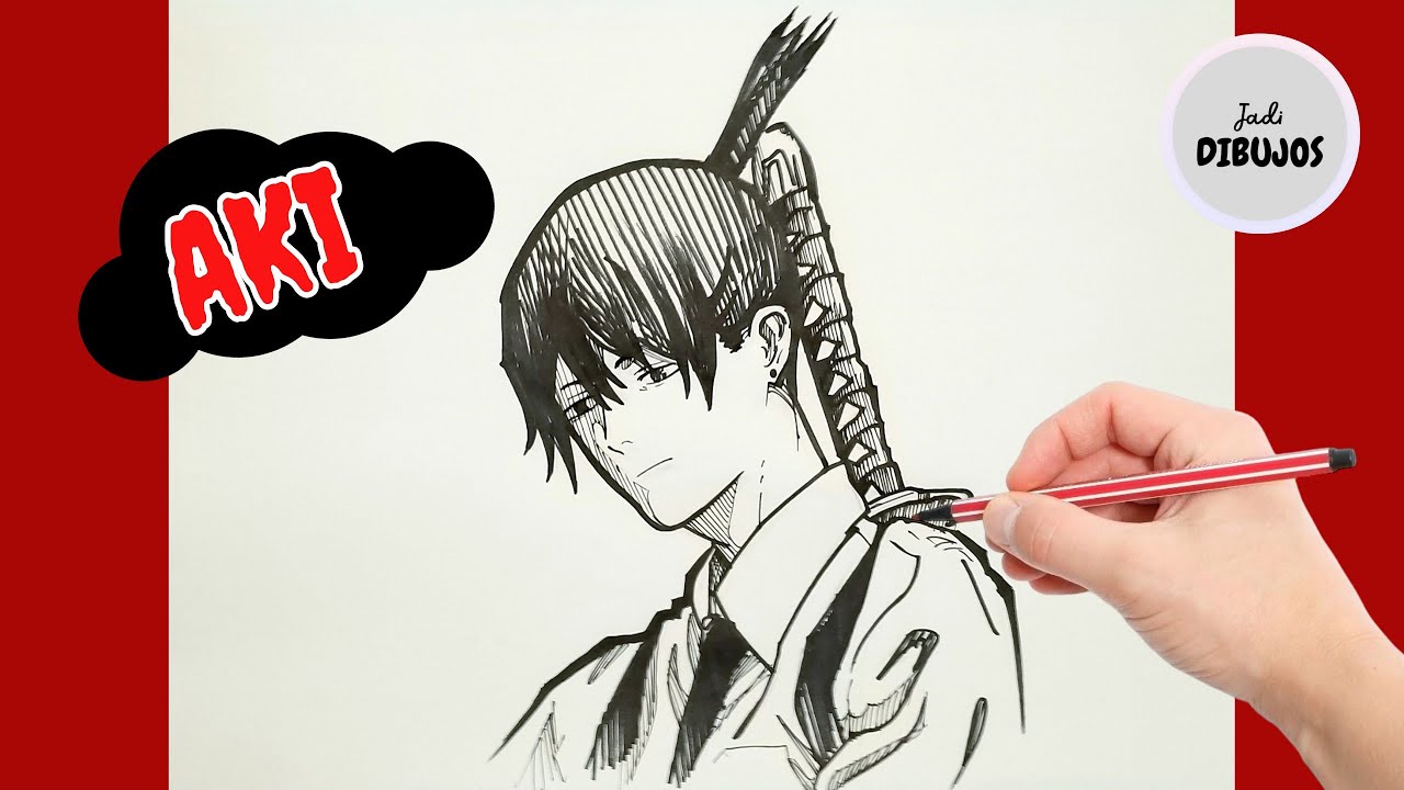 Cómo dibujar a AKI HAYAKAWA de CHAINSAW MAN 🇯🇵| How to draw AKI ...