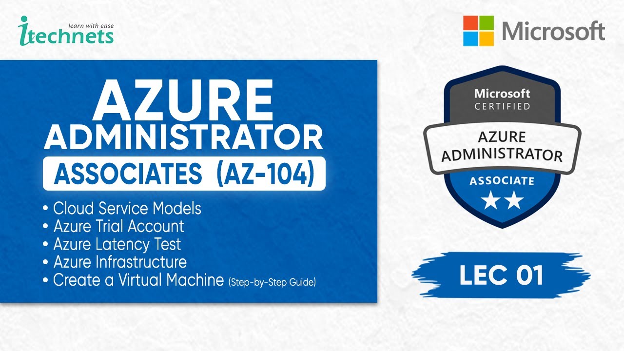 Az-104 Batch 23|Lec 01|Cloud Service Model|Trial Account|Azure ...