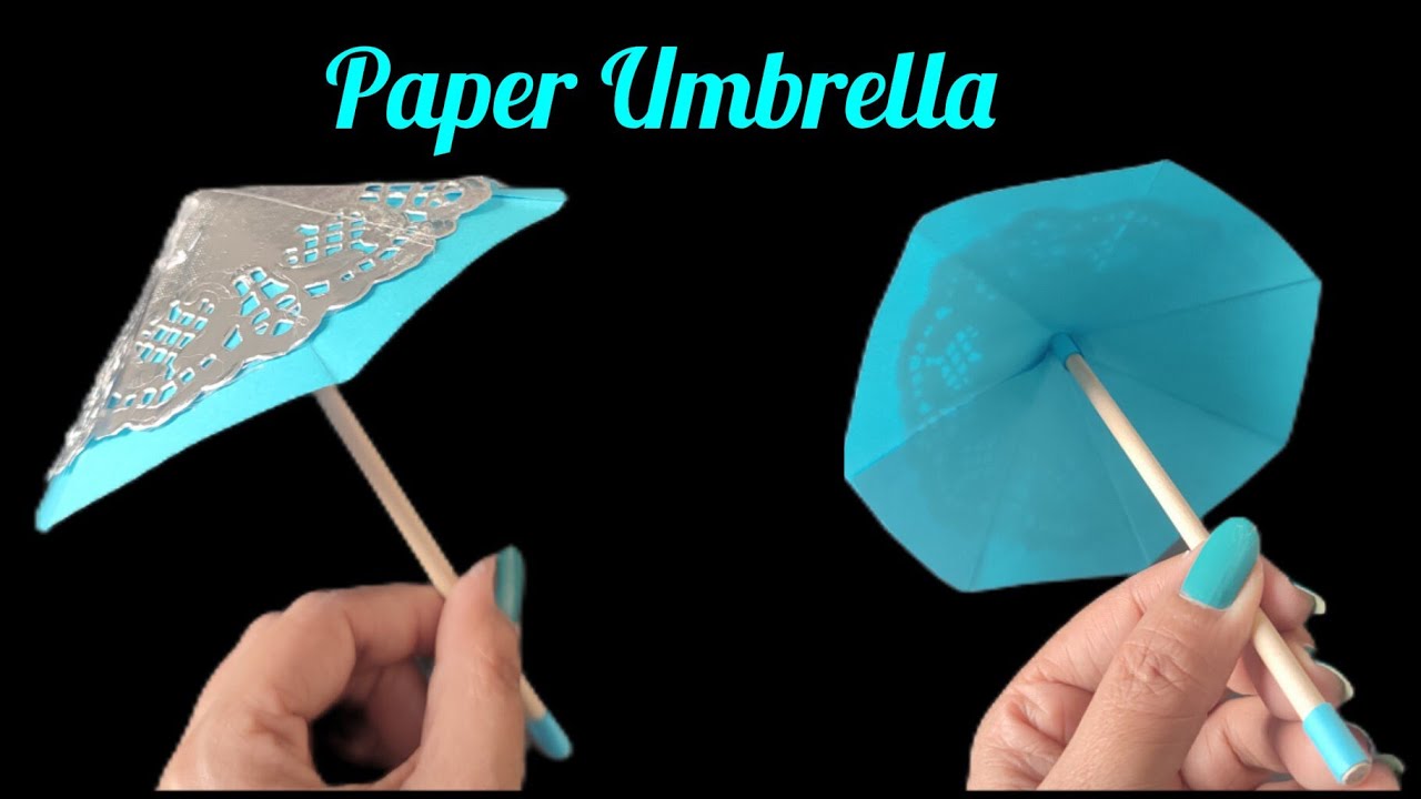 How To Make a Paper Umbrella That Open And Close // Origami Umbrella ...