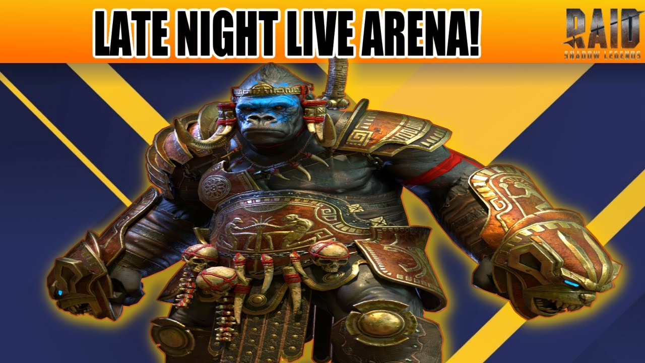 LATE NIGHT LIVE ARENA! Raid: Shadow Legends - YouTube