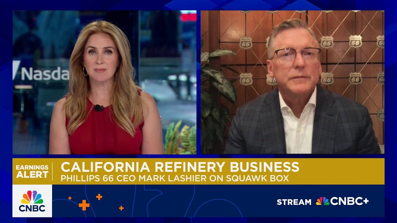 Phillips 66 CEO Mark Lashier on Q2 results: Achieved lowest cost per ...