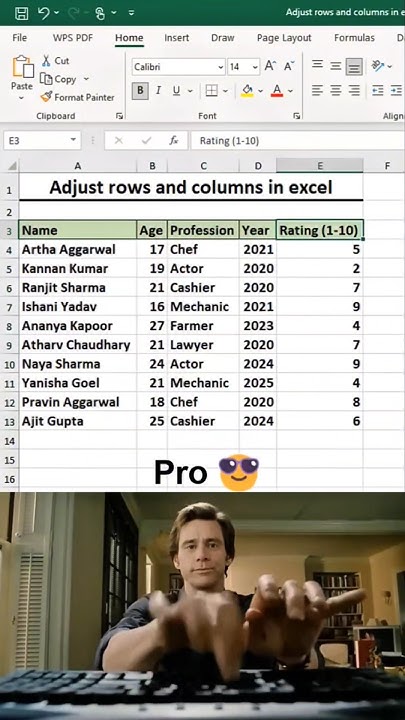 Adjust rows and columns in excel 💯 #exceltutorial #exceltips #exceltricks #spreadsheets - YouTube