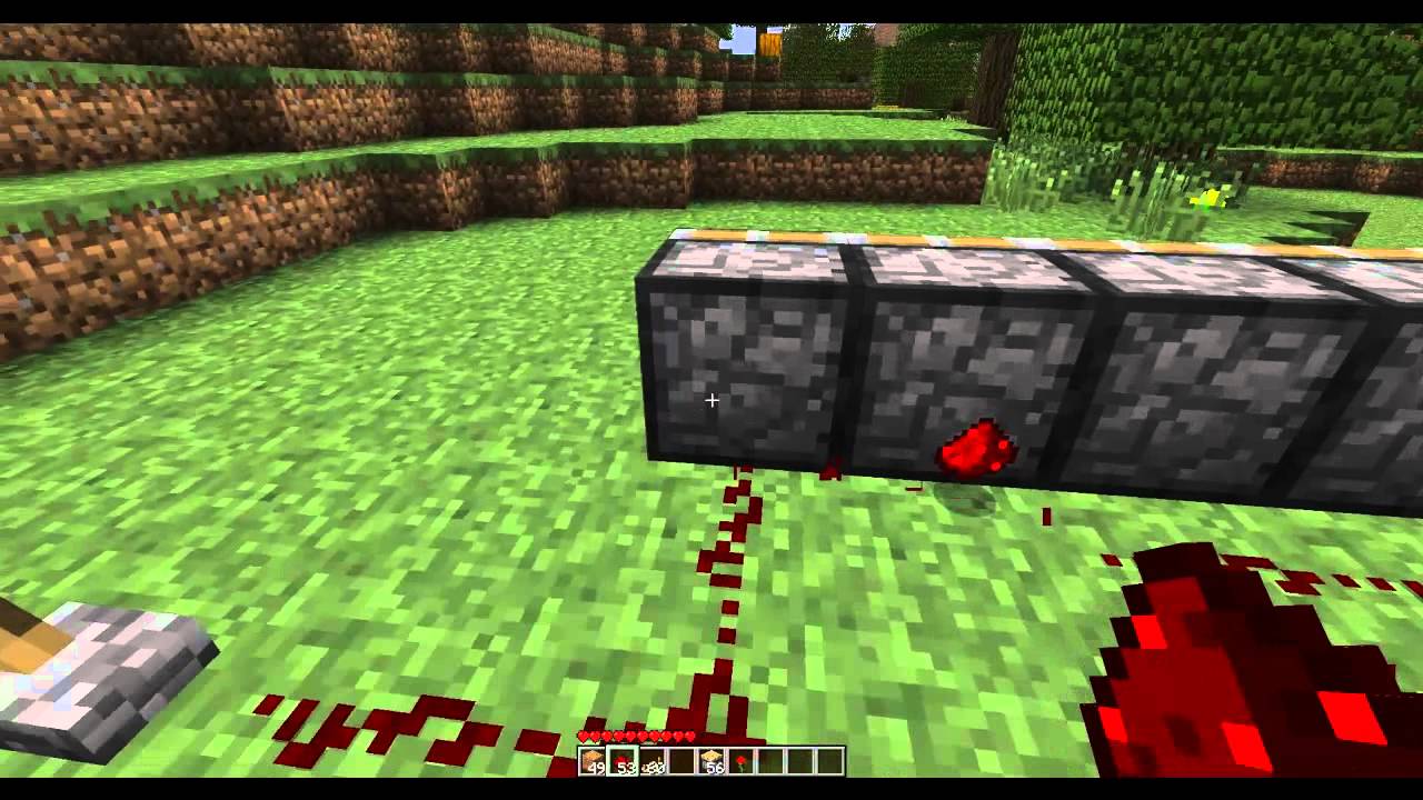 QuickTipp: Pistons in einer Reihe mit Redstone verbinden HD - YouTube