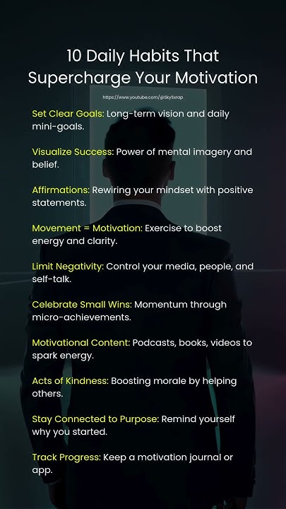 10 Daily Habits That Supercharge Your Motivation #motivationalquotes # ...