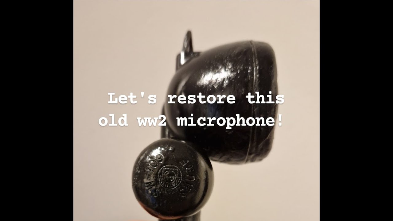 American ww2 sw-109 microphone restoration. - YouTube