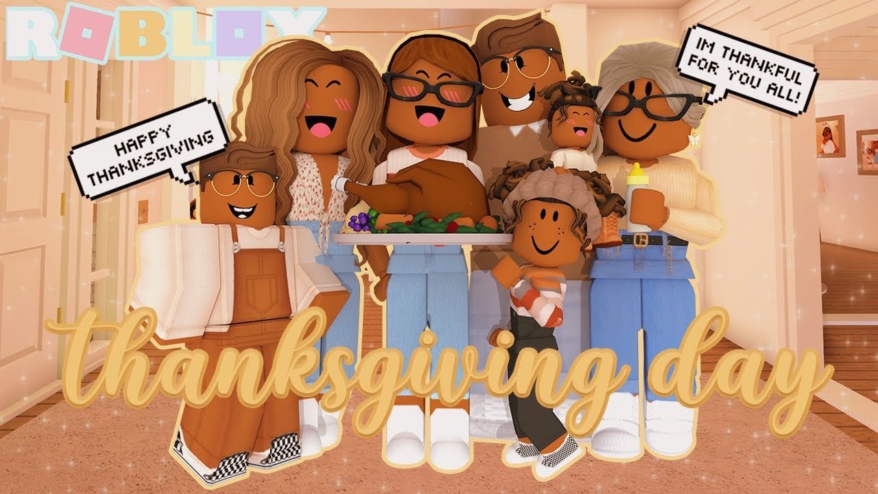 THANKSGIVING DAY! *BIG FAMILY* Roblox Bloxburg Roleplay - YouTube