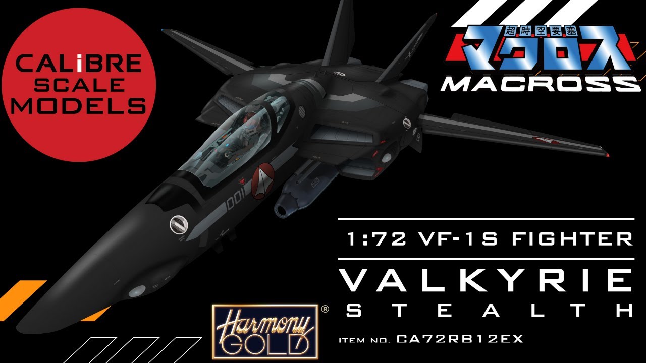 Macross Scale Model VF-1S Stealth Calibre Wings Die-Cast 2020 ...