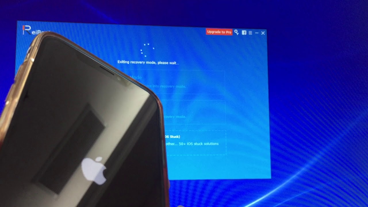 Exit iPhone X Recovery mode with Free Reiboot - YouTube