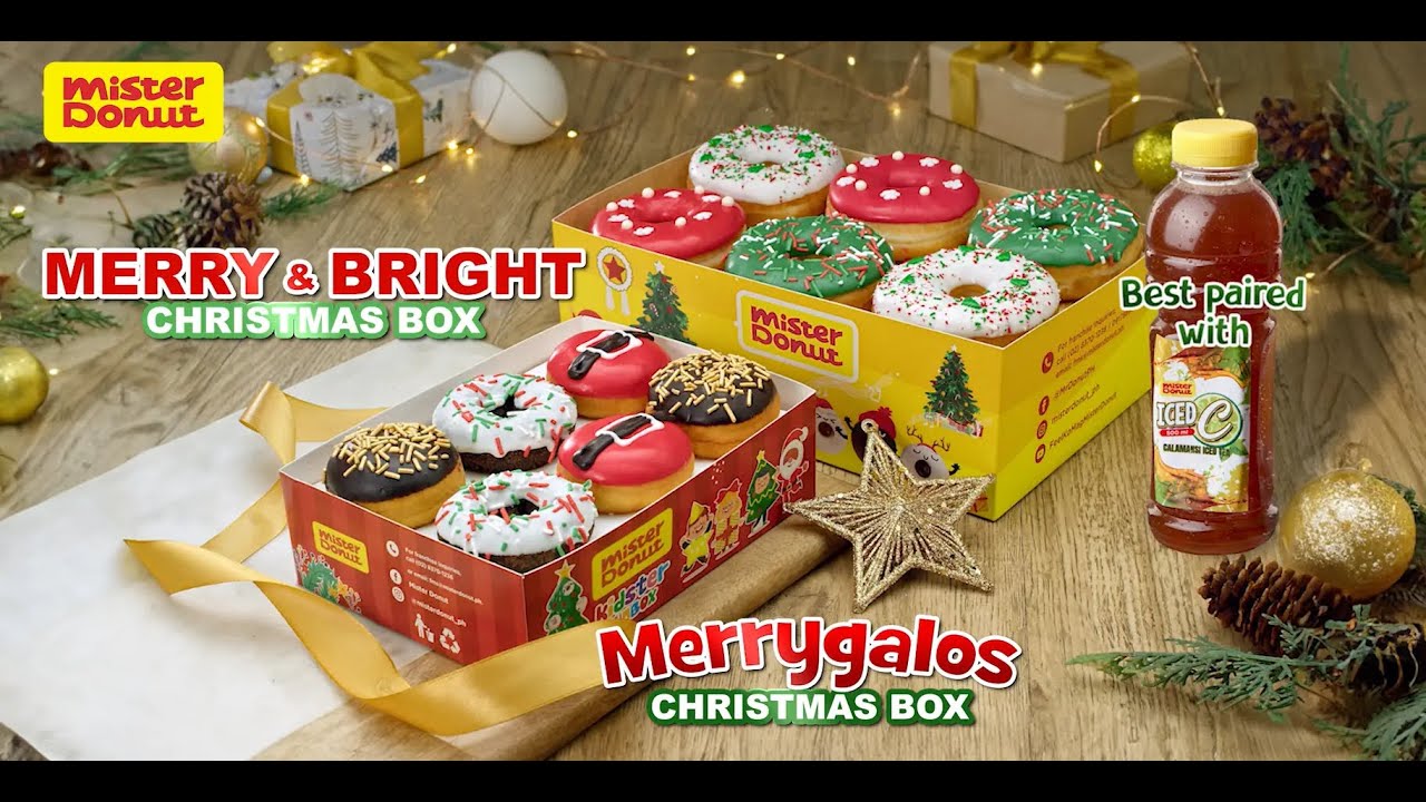 Mister Donut Merry & Bright and Merrygalos Donuts! - YouTube