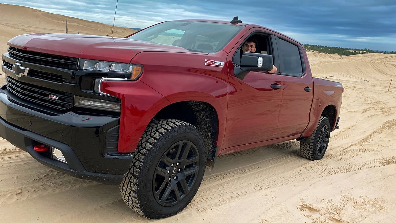 2021 Chevy Silverado Trailboss - Silver Lake Sand Dunes - YouTube