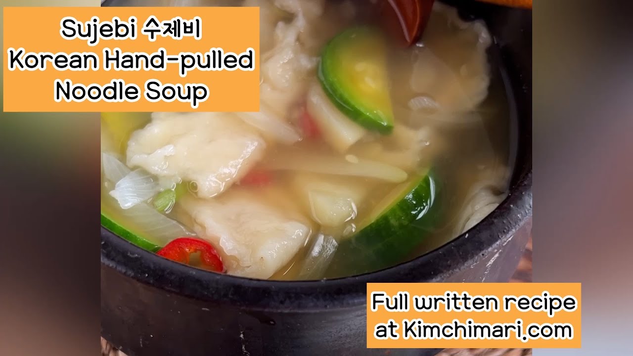 Fun and easy Sujebi - Korean Hand-pulled noodle soup or Hand-torn dough soup will warm you up ...