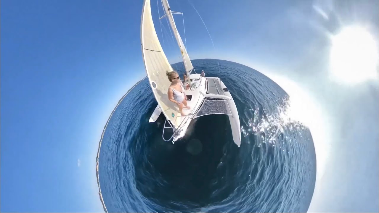 Corsair Trimaran (F24-2) Sailing on Lake Michigan near Muskegon 8/16 ...