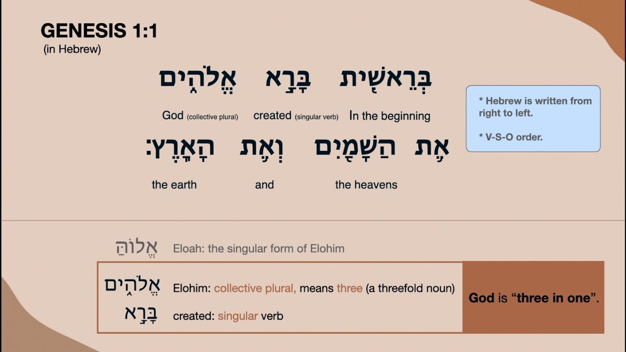 THE TRINITY-GOD IS THREE "DIVINE" PERSONS IN ONE ESSENCE. (HEBREW WORDS ...
