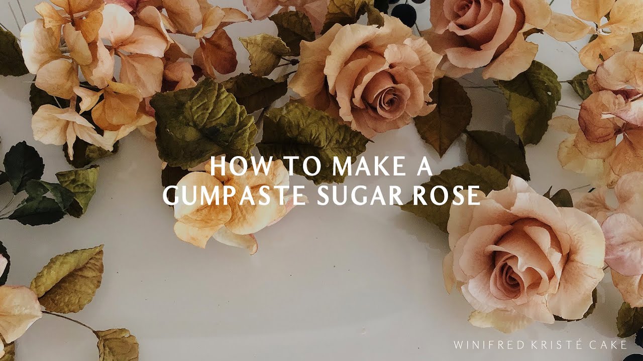 How to make Gumpaste Rose for Cake Decorating | Sugar Flowers Tutorial ...