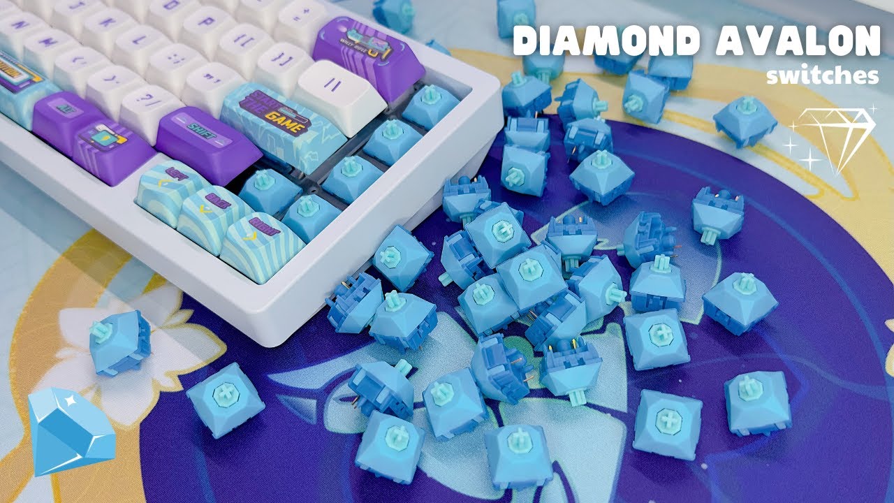 Sound test 💎 Diamond Avalon switches - YouTube