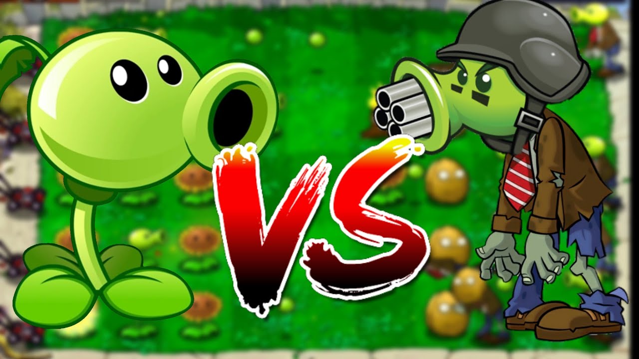 Peashooter vs Zombie Botany | Plants vs Zombies - YouTube