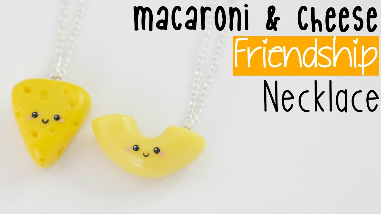 DIY Macaroni & Cheese Friendship Necklaces - YouTube