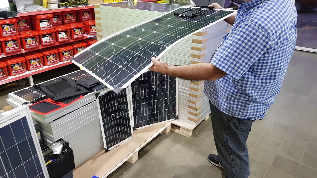 Panel solar flexible 90wp solarline alta eficiencia, más del 19% - YouTube