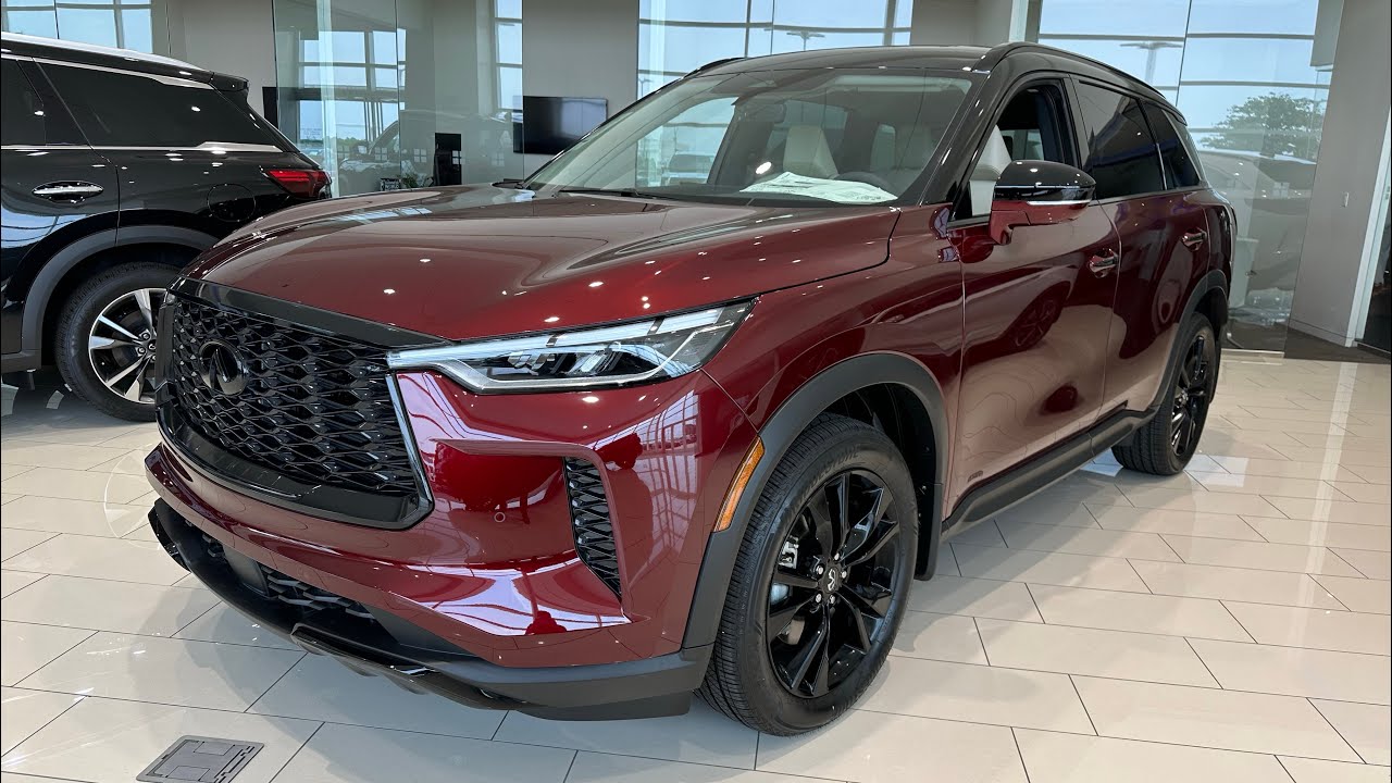 Deep Bordeaux 2024 INFINITI QX60 Luxe - YouTube