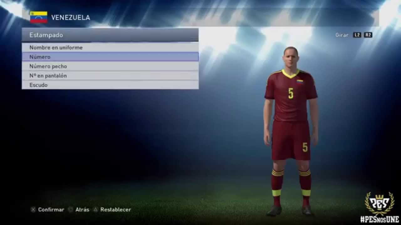 Venezuela formulas para kits Copa America 2015 PES2015 Next-Gen ...