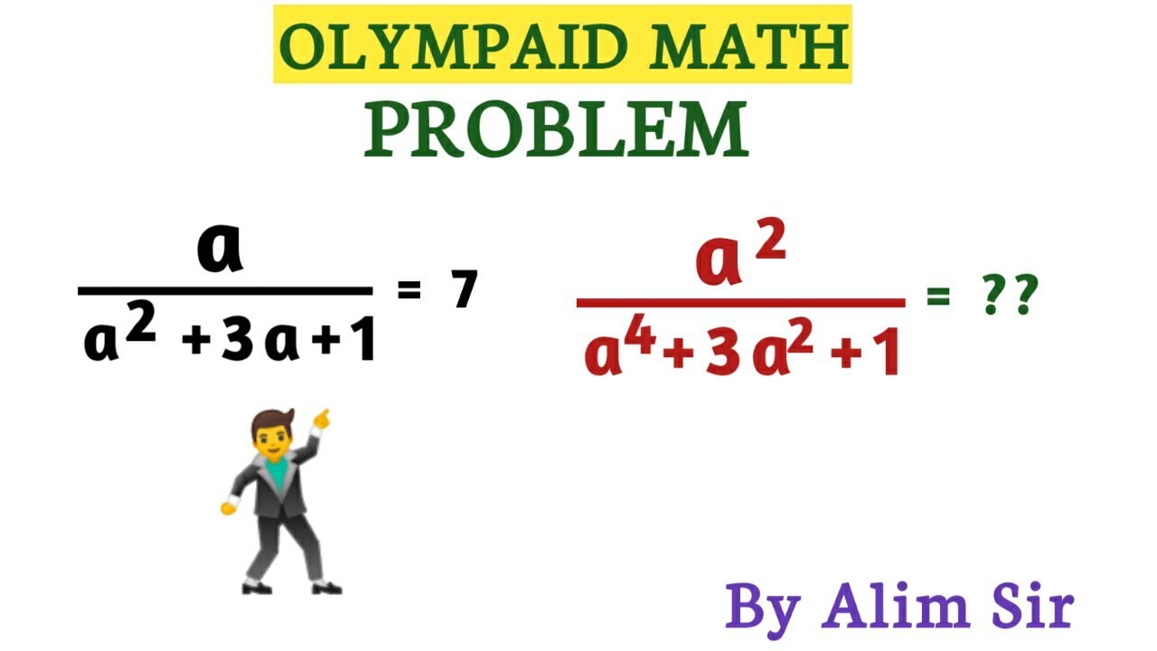 You Should Know This Trick. Math Olympaid Question. - YouTube