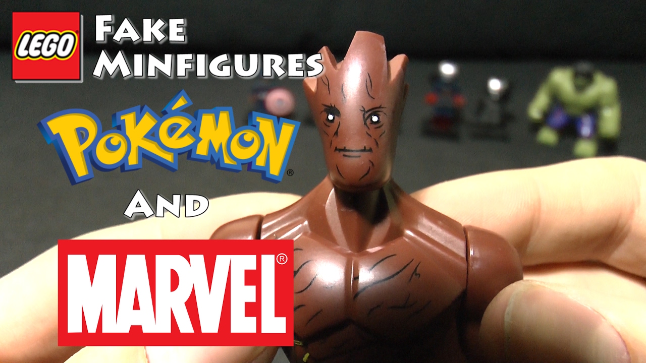 Fake Lego Minifigures - Marvel and Pokemon - YouTube
