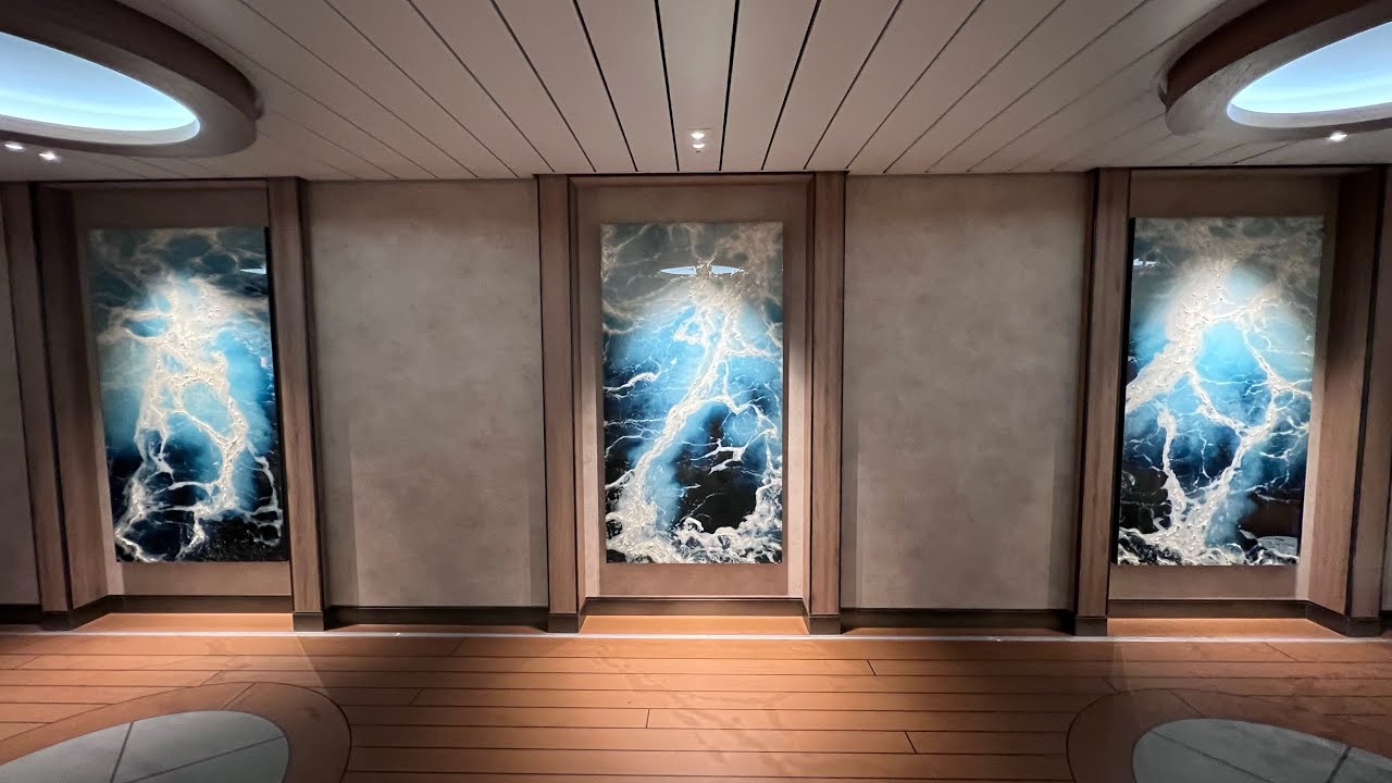 Sky Dome with Art by Ben Hecht on P&O Cruises Arvia Maiden Voyage - YouTube