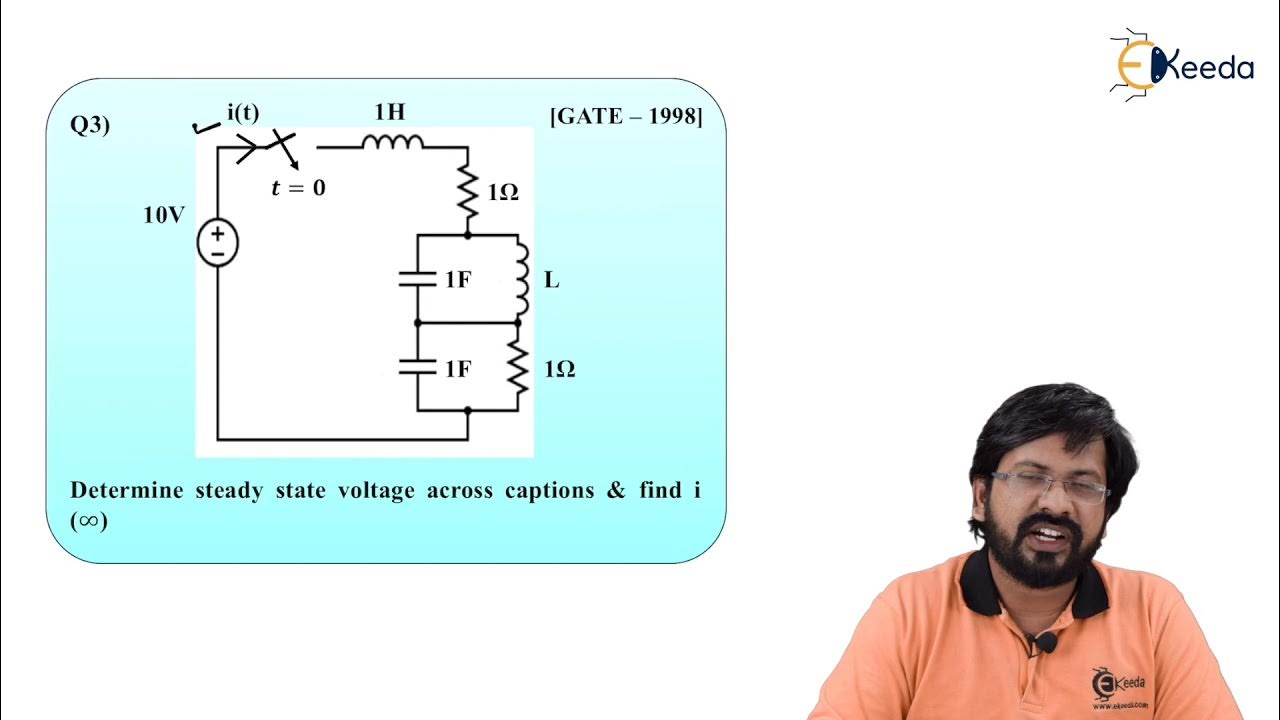Numericals on Transients Part 3 | Transient Analysis | GATE Electrical Circuit Theory - YouTube