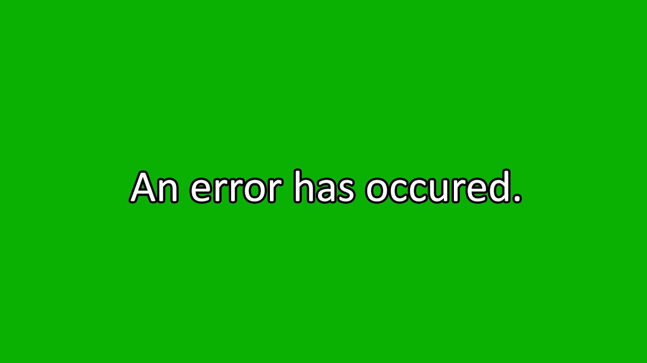 I Found the Green Screen of Death GSOD - Brother of the Blue Screen of ...