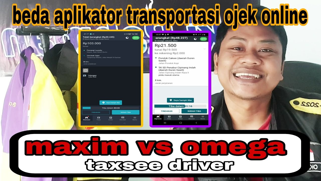maxim vs omega | orderan taxsee driver bukan maxim aja - YouTube