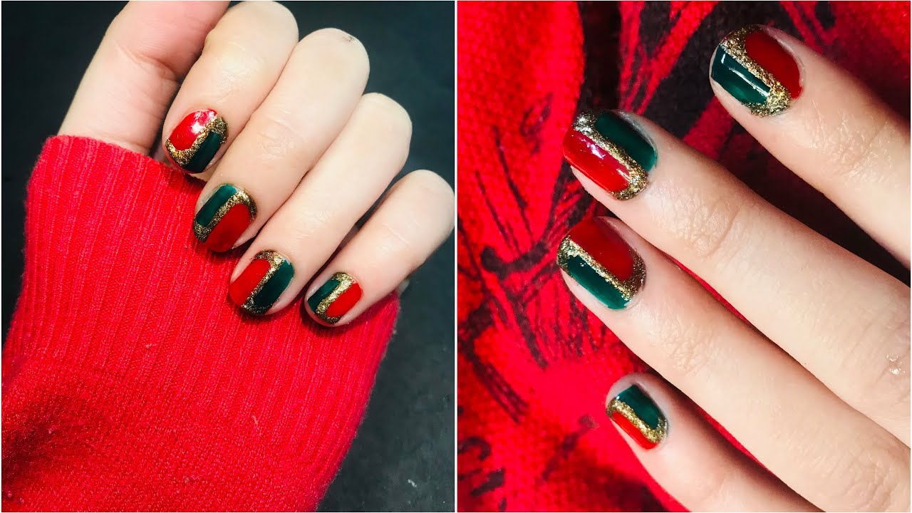 Easy and Simple Christmas nail art design || Christmas nail art compilation 2024 #christmas # ...