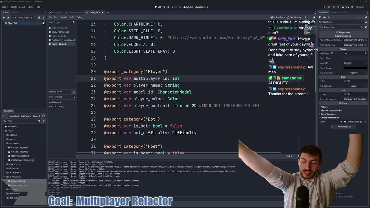 🕹️Game Dev |🤖Godot 4.4| Multiplayer 🔴REFACTORING🔴 - YouTube