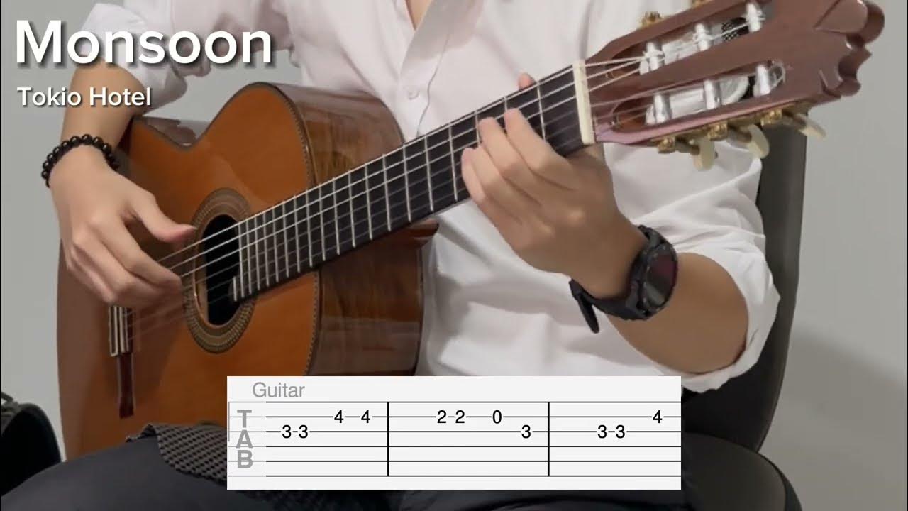 Monsoon by Tokio Hotel (EASY Guitar Tab) - YouTube