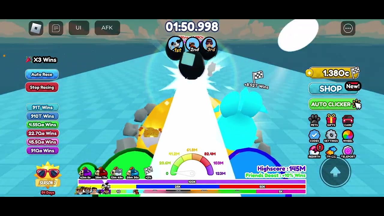 Playing race clicker again - YouTube