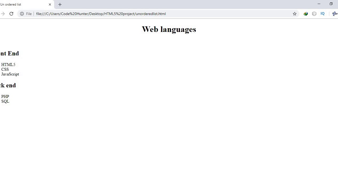 11# شرح الفرق بين ordered list و unordered list - YouTube