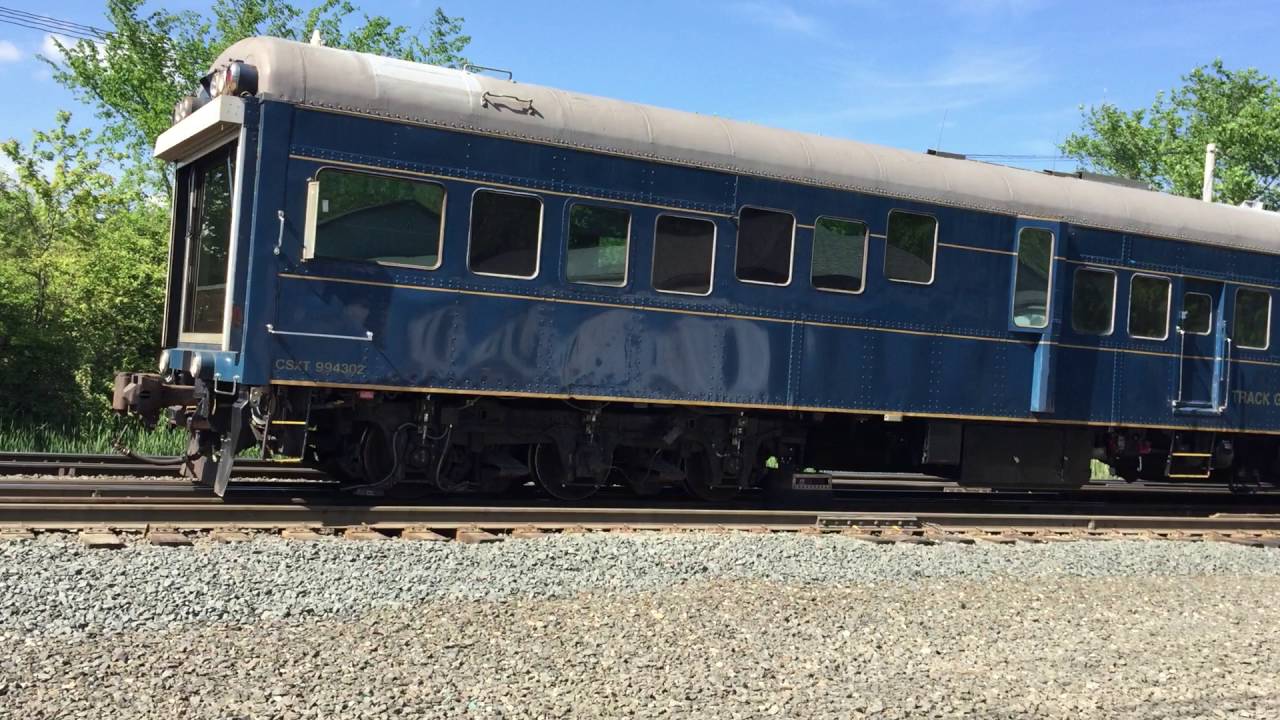 CSX Track Geometry Inspection Train comes to Avon - YouTube