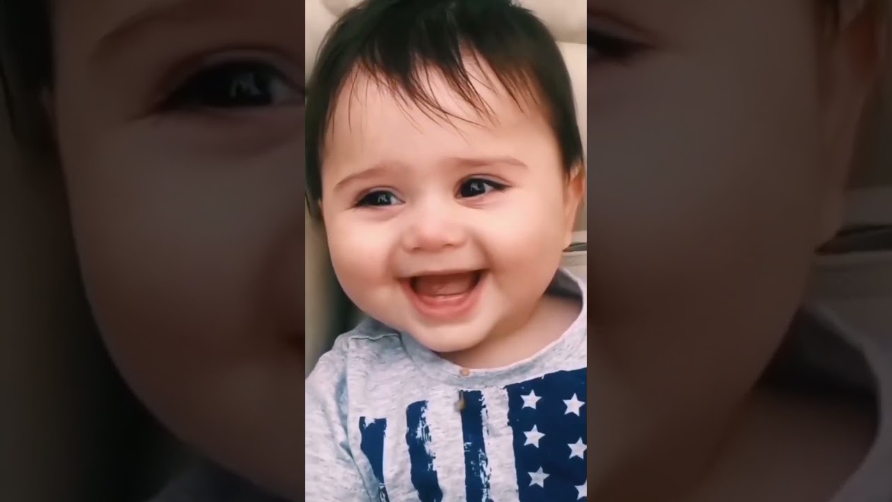 baby laughing hysterically / baby funny video status 😂😂 - YouTube