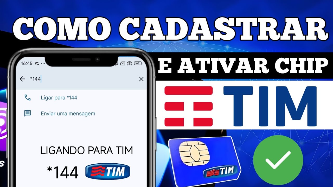COMO CADASTRAR E ATIVAR CHIP DA TIM 2025 - YouTube