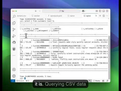 Querying CSV data from an FTP server accelerated with DuckDB - YouTube