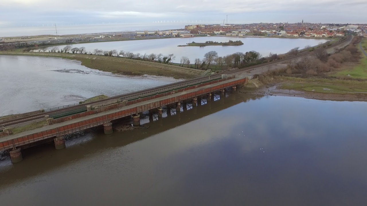 Rhyl Marsh Tracks & Railway Bridge - YouTube