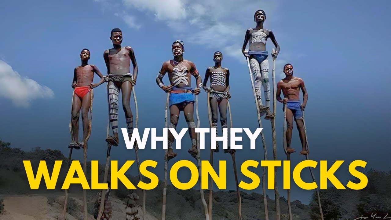 You Won't Believe Why the Banna Tribe Walks on Sticks - YouTube