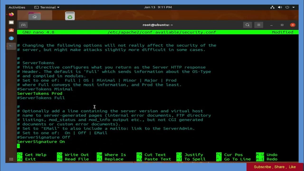 How To Remove Server Name From Apache Response Header On Ubuntu 20.04 - YouTube