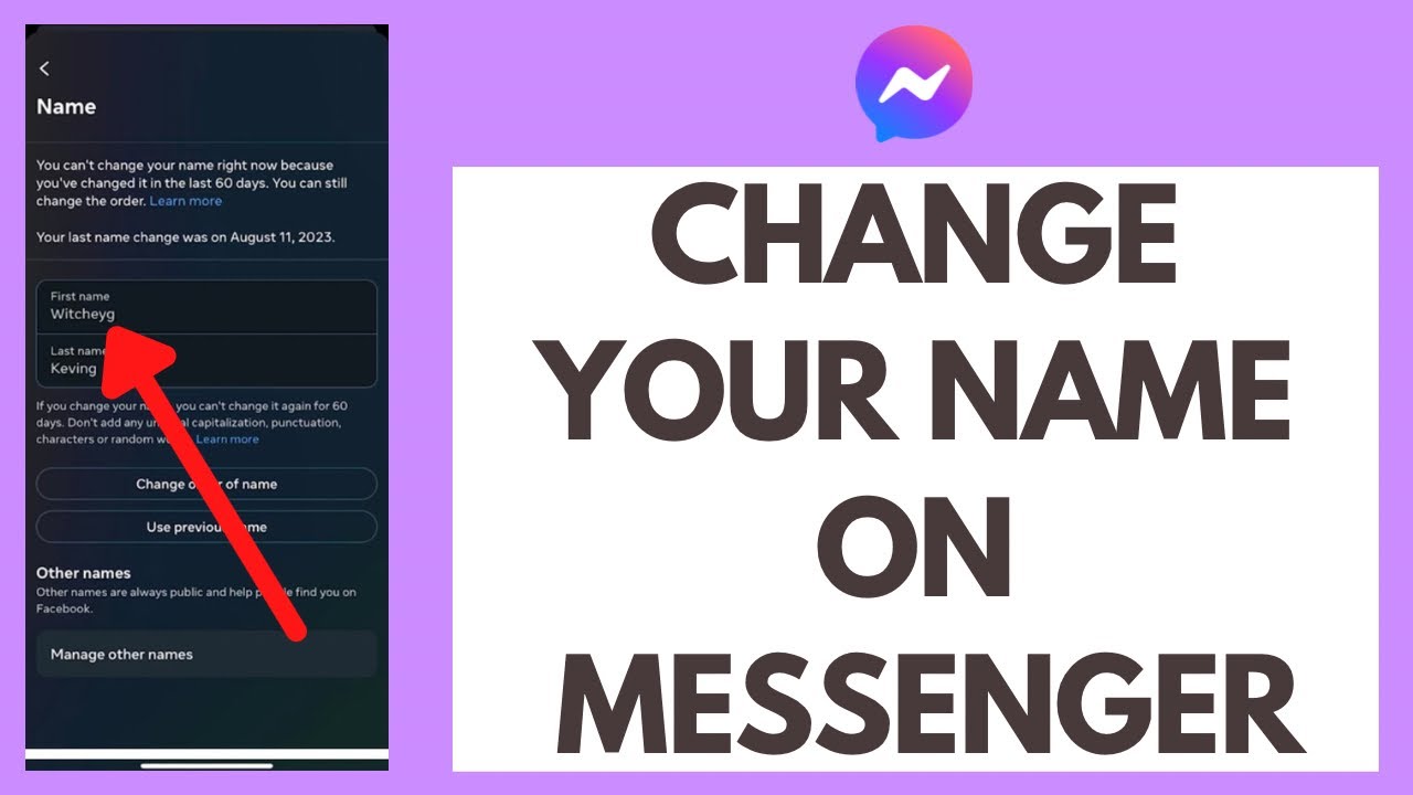 How to Change Your Name in Messenger (Quick & Easy!) - YouTube