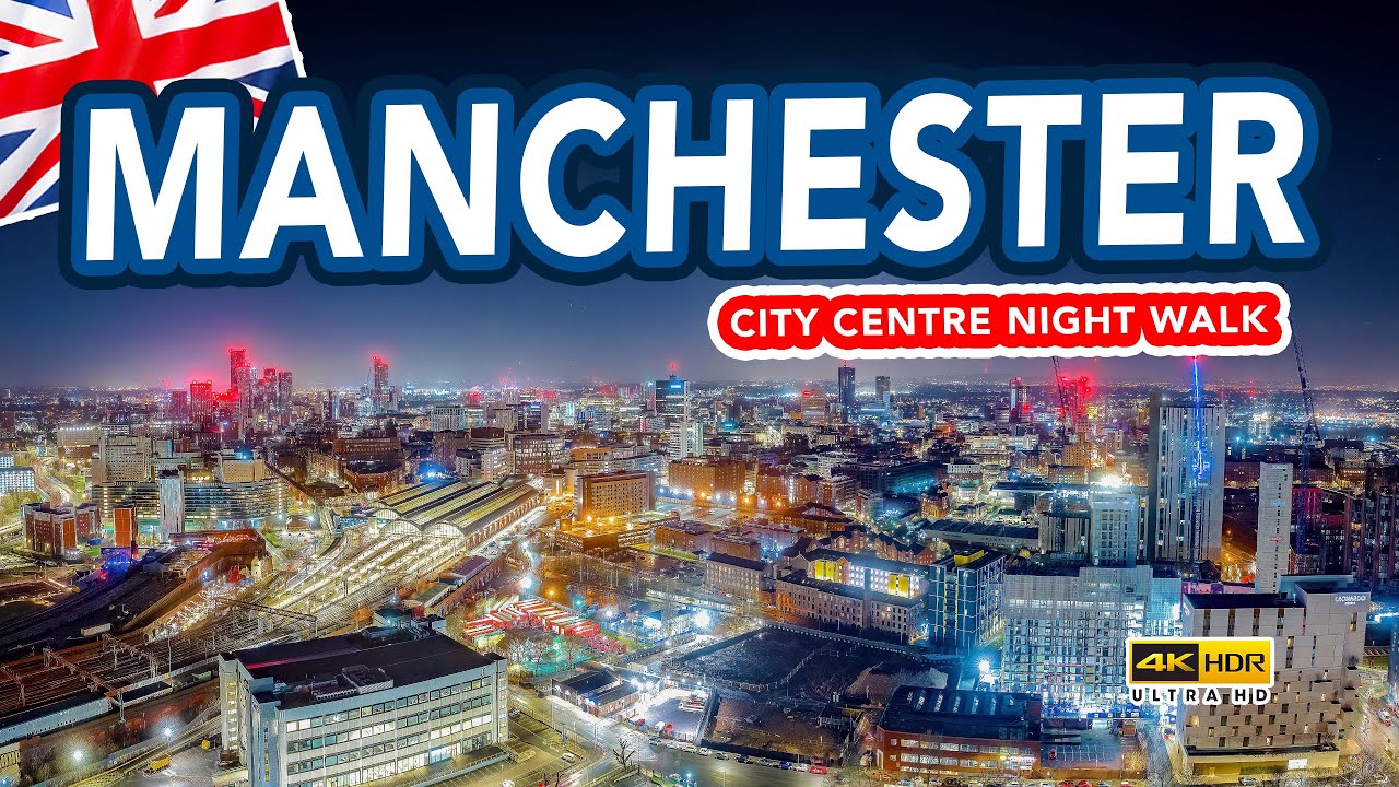 MANCHESTER CITY CENTRE at Night - YouTube