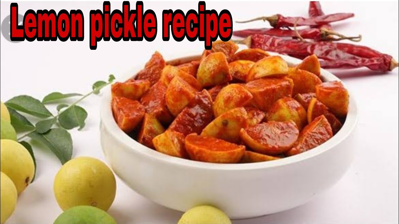 Kaji lemon pickle//kaji nemu Achar//easy process of lemon pickle ...