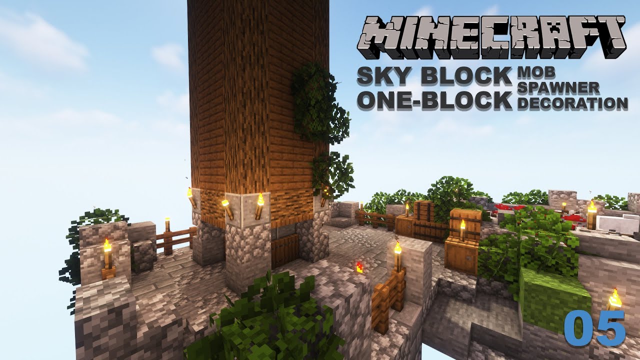 Minecraft Skyblock One Block Episode 05 | The Vex Swarm & Mob Spawner ...