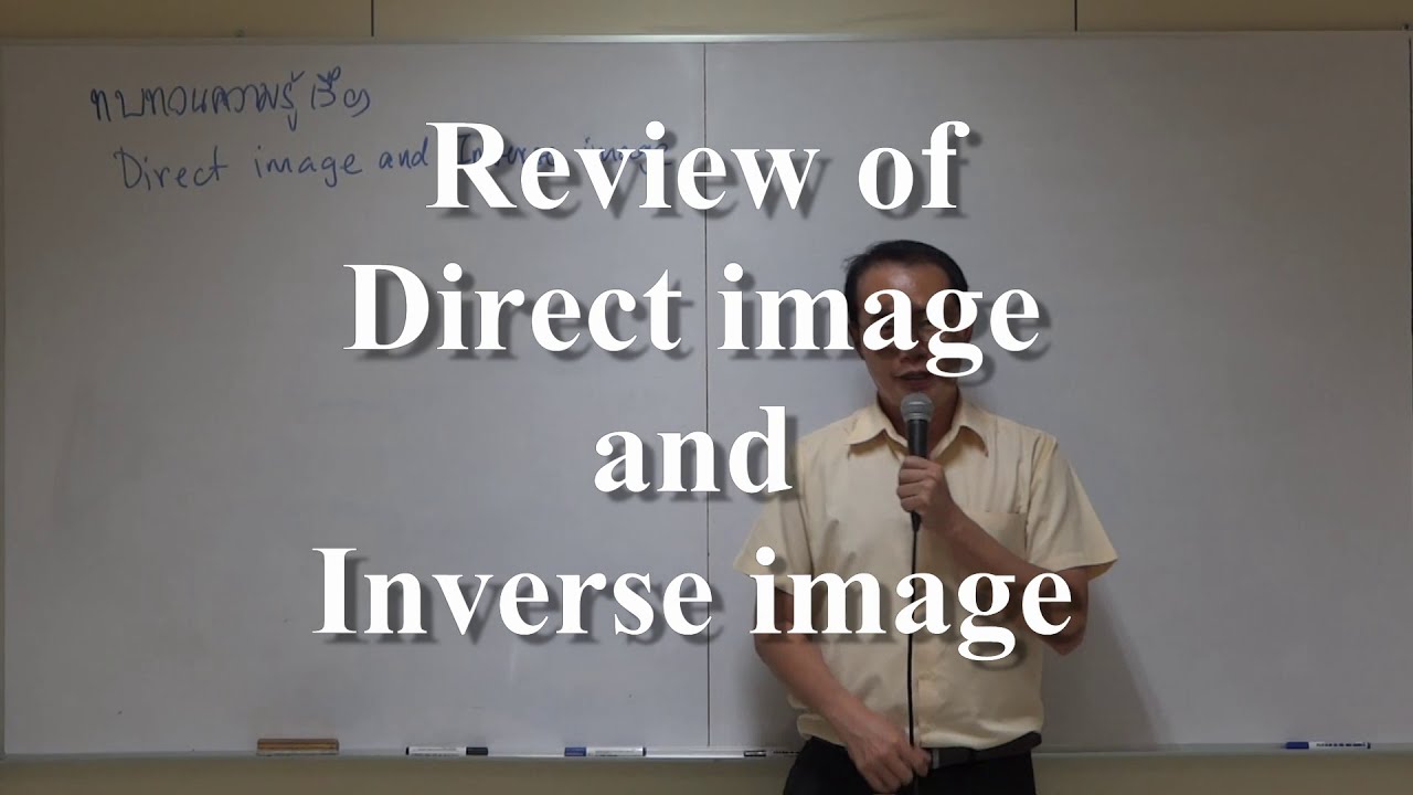 Direct image and inverse image - YouTube