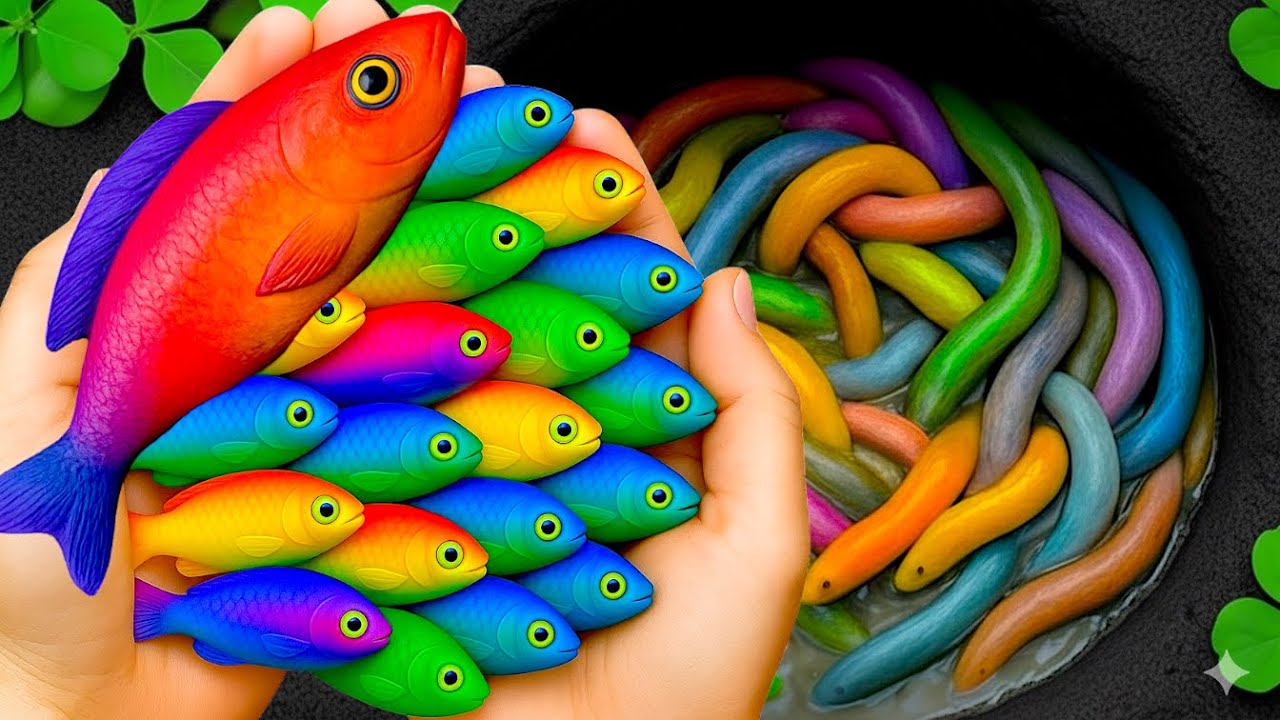 I Get Beautiful Cute Fish in Eggs Surprise, Baby Lobster, Goldfish ...