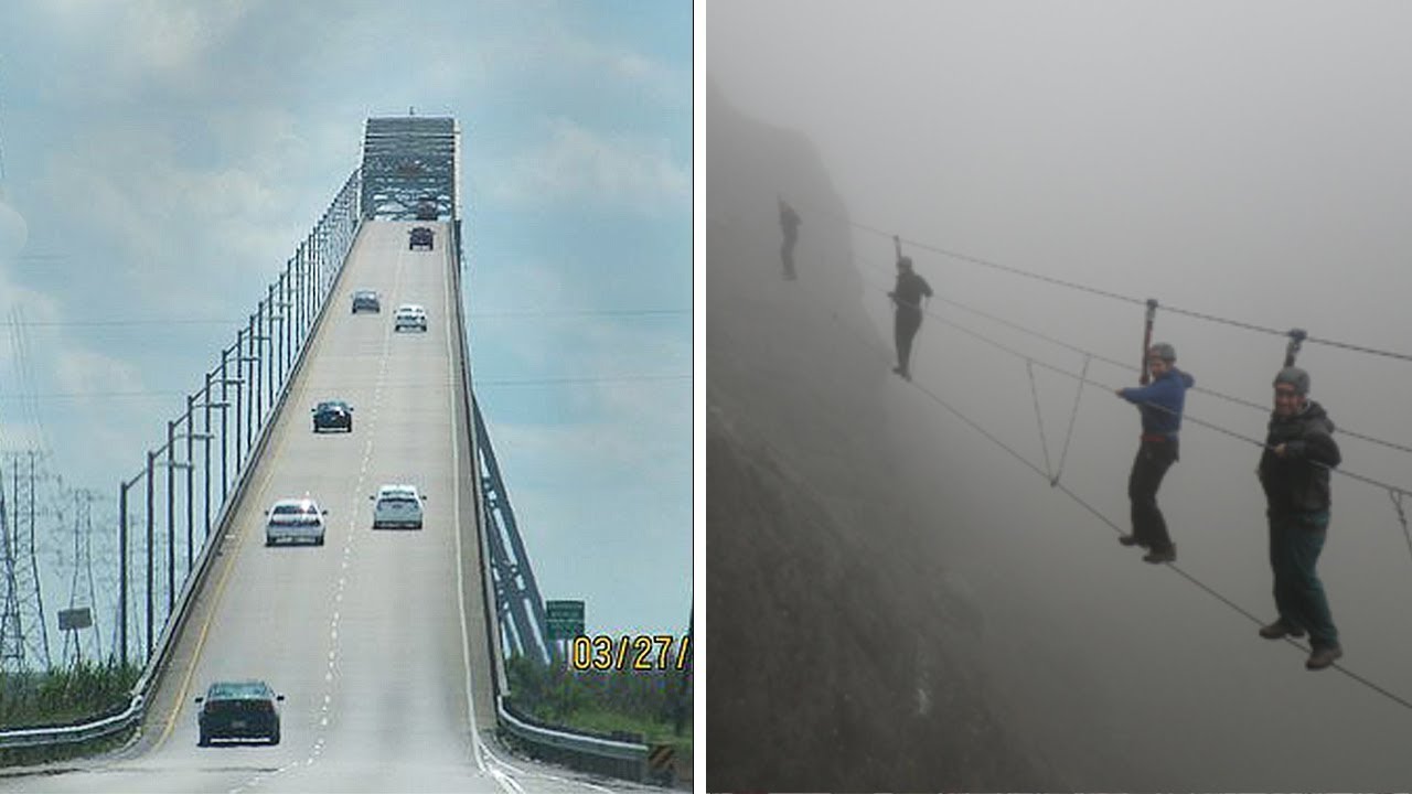 Most Scariest Bridges Around The World - YouTube